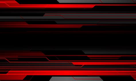 Abstract Red Light Grey Metal Black Cyber Futuristic Technology Geometric Design Modern
