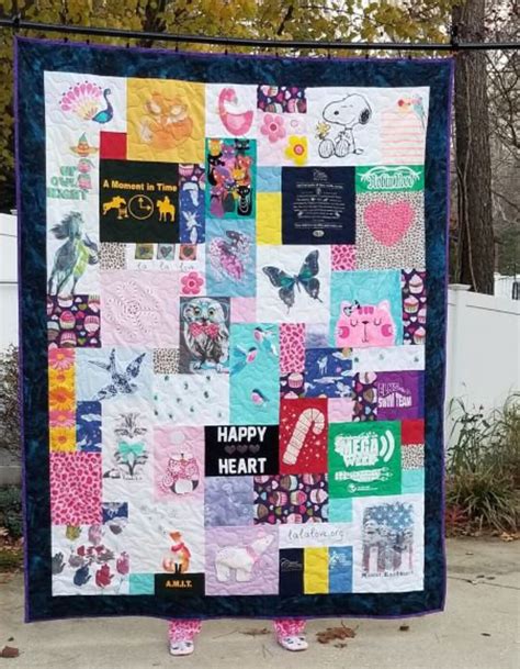 T Shirt Memory Quilt Graduation Birthday Coach T Etsy