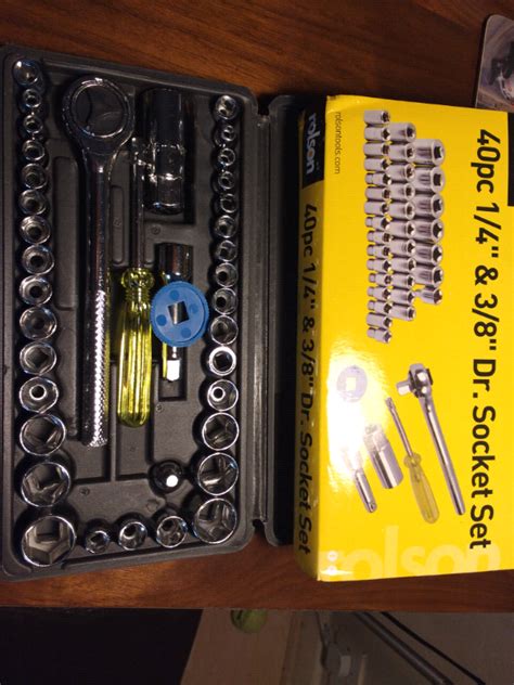 Rolson 40pc 1/4" & 3/8" Dr Socket Set archives.midweek.com