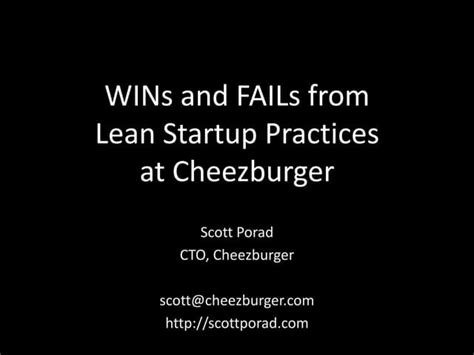 Scott Porad Lean Startup Meetup March 2012 Pptx