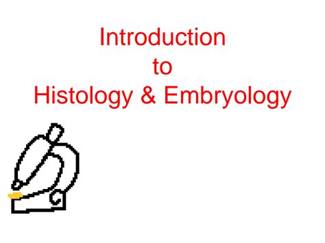 Solution Introduction To Histology Embryology Studypool