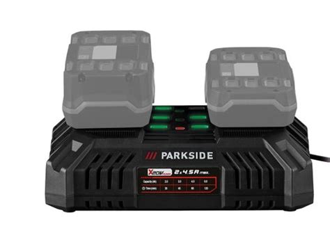 Parkside® Двойно зарядно за акумулаторни батерии Лидл Oferta Bg