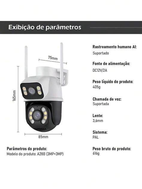 YOOSEE APP Dual Lens Security Camera IP66 WiFi 360 Sensor Outdoor Night
