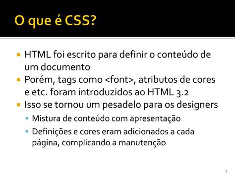 Ppt Css Conceitos Importantes Powerpoint Presentation Free Download
