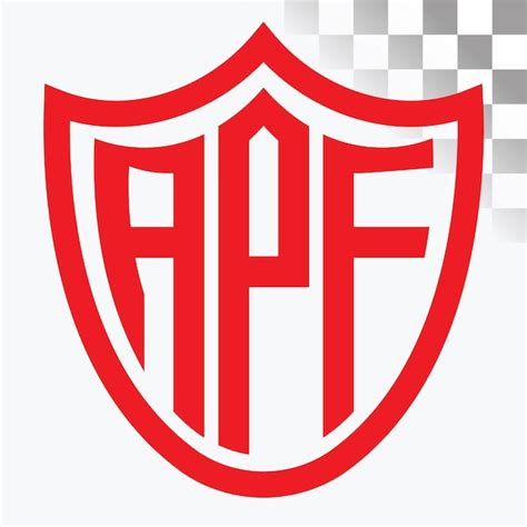 Diseño Del Logotipo De La Letra Apf Vector Premium