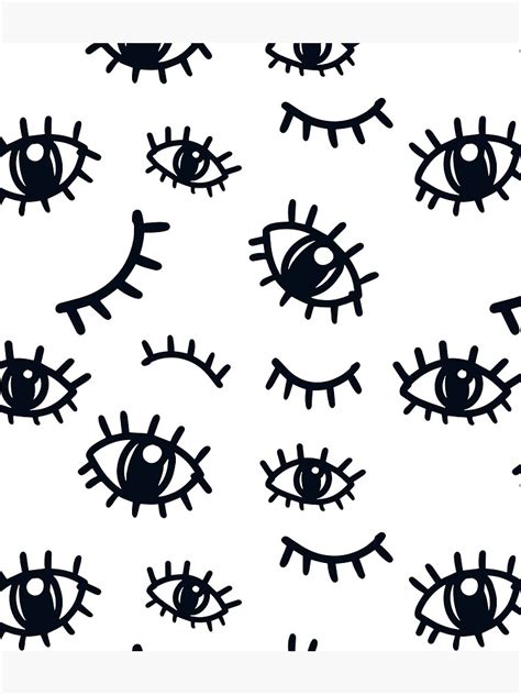 Blinking Eyes Poster For Sale By Merakai Redbubble