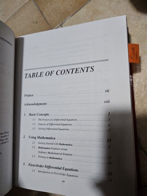 Introduction To Ordinary Differential Equations With Mathematica B1