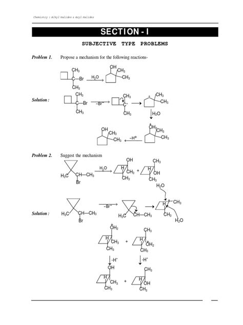 Alkyl Halides And Aryl Halides 02 Solved Problems Pdf Methyl Group Chlorine