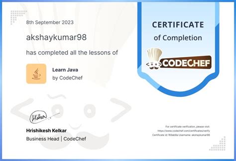 Akshay Kumar On Linkedin Javabasics Codechef Certification