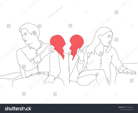 Sad Couple Drawing