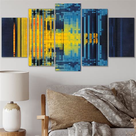 Ivy Bronx Abstract Schumann Resonances Waveform Spectrum Iv Abstract Shapes Canvas Art Print