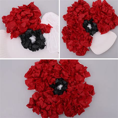 Cleverpatch Crafternoons Scrunch Art Paper Plate Poppy Paper And Card