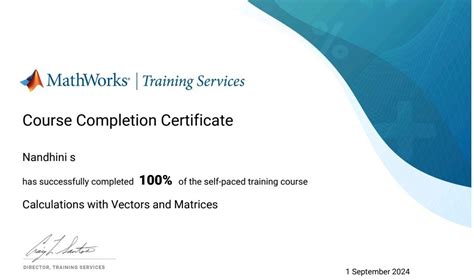 Nandhini S On Linkedin Continuouslearning Matlab Dataanalysis Skilldevelopment Mathematics