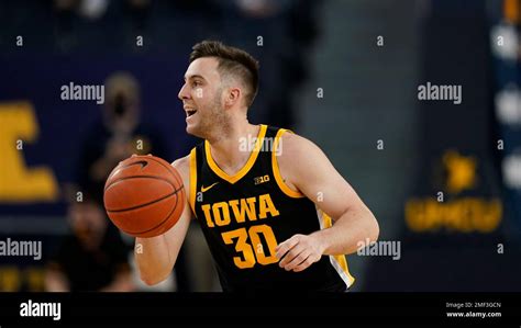 Iowa Guard Connor Mccaffery Plays During The Second Half Of An Ncaa College Basketball Game