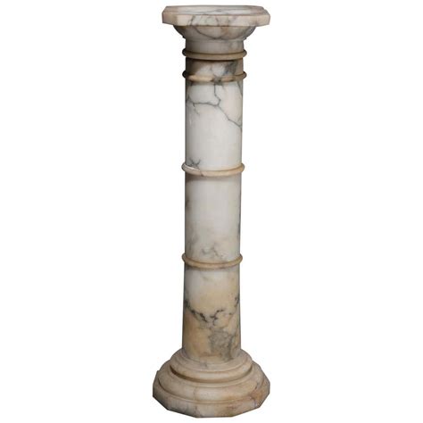 Elegant Grecian Marble Doric Column Pedestal For Sale At 1stdibs