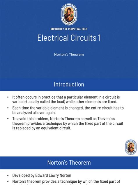 Electrical Circuits 1 Nortons Theorem Pdf Electrical Network Resistor