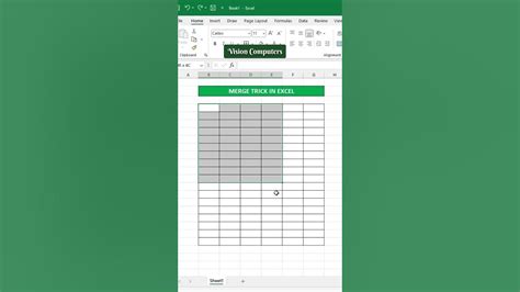 Excel Tricks To Save Time 🔥 Merge And Across Use In Excel ‼️excel Tips And Tricks Excel Youtube