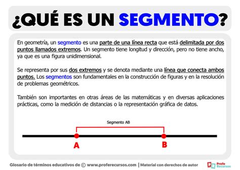 Qué Es Un Segmento Definición De Segmento
