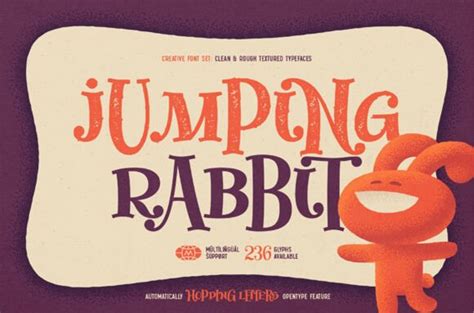 Jumping Rabbit Font Creative Fonts