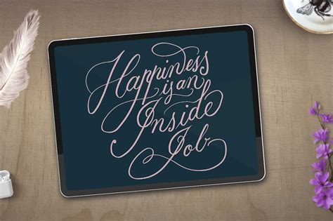 Calligraphy On The Ipad With Procreate Left Hand Version Ipad
