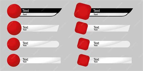 Premium Vector Caption Set Pack Text Font Bubble News