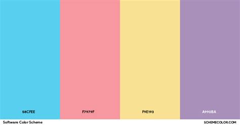 Software Color Scheme Palettes