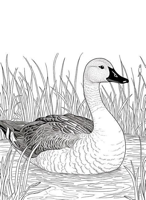 A Printable Goose Coloring Page Free Printable Coloring Pages