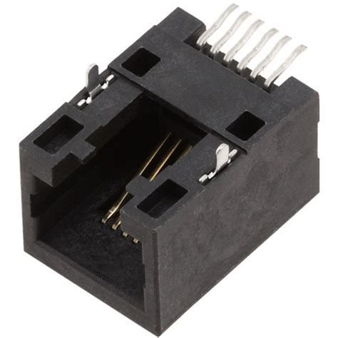 Encitech Rjju 66 141 E3h 004 Rj12 Steckverbinder 3253 0008 02 Buchse