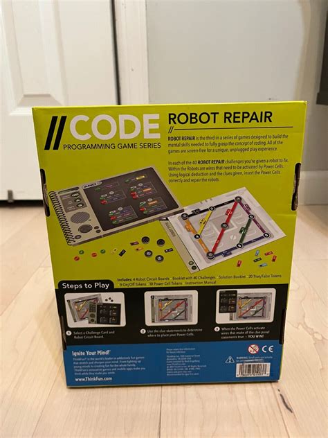 Thinkfun Robot Repair Hour Of Code Programming Game Series 3 Learn