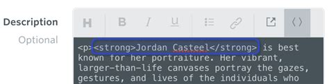 pro tip formatting description fields and using html guidebook support