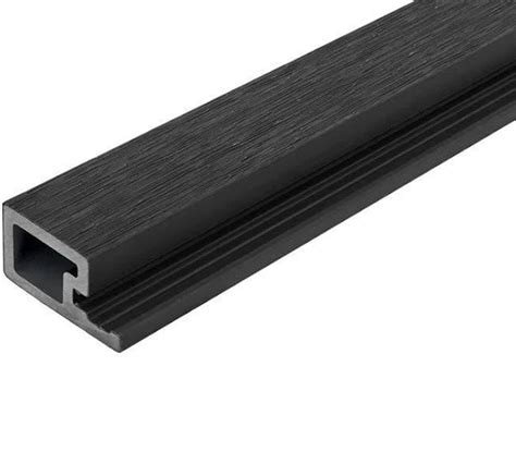 Charcoal Cladco Wpc Slatted Wall Cladding Start Profile 49mm — Trade Superstore Online