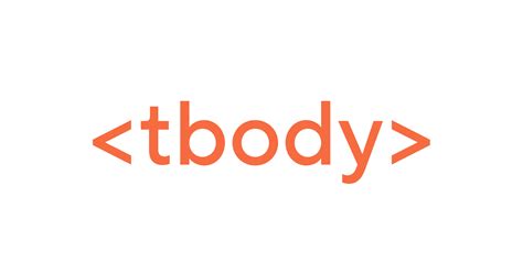 Tbody — тело таблицы — журнал Доктайп