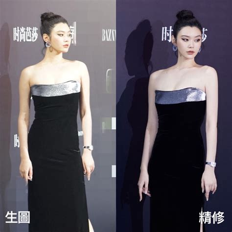 楊紫＆李現再合體！10女星紅毯造型生圖vs精修，宋茜顯壯，倪妮沒差，奚夢瑤身材火辣