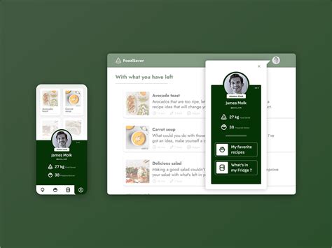 User Profile UX UI Design Behance