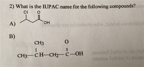 Answered 2 What Is The Iupac Name For The Bartleby