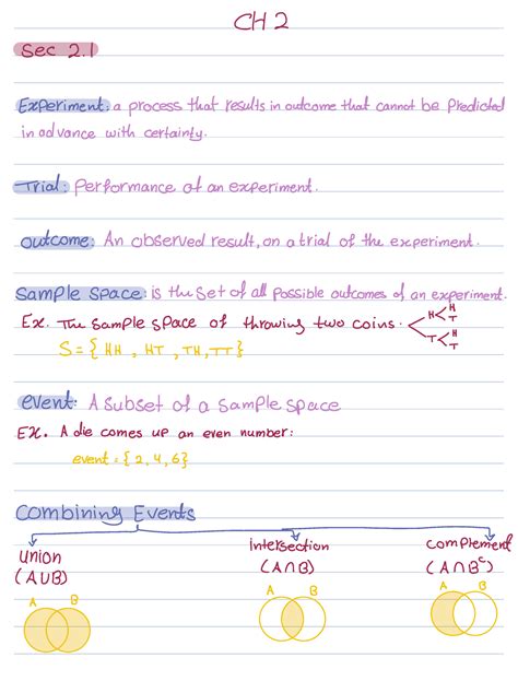 Ch Statistics Just Notes Ch See I Experiment A Processthat