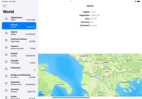 SwiftUI Split View Configuration