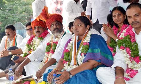 Congress Leaders Stage Dharna Over Tribal Lands