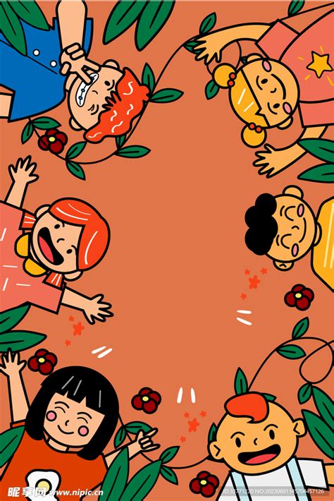 开心的孩子设计图生活人物人物图库设计图库昵图网