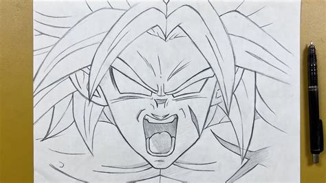 How To Draw Broly Step By Step Dragonball Super Broly Drawing