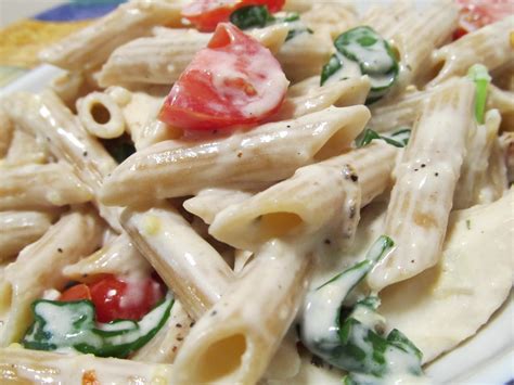 Jenns Food Journey Creamy Lemon Pasta With Chicken Spinach And Tomatoes