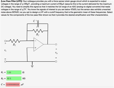 Solved Your Colleague Provides You With A Force Sensor Chegg