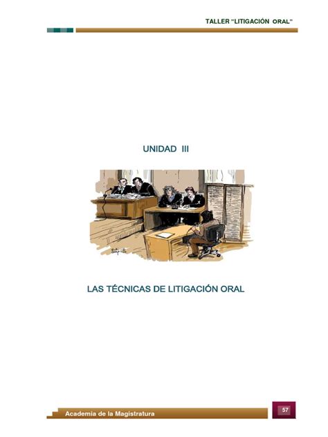 Técnicas De Litigación Practica Pdf Testigo Planificación
