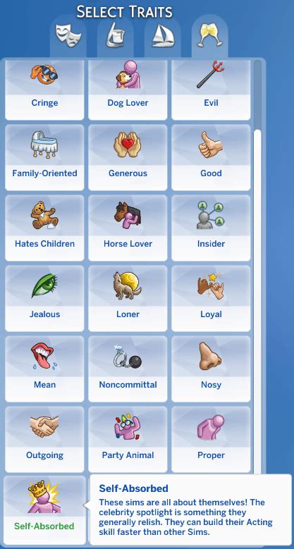Better Self Absorbed Trait Screenshots The Sims 4 Mods Curseforge