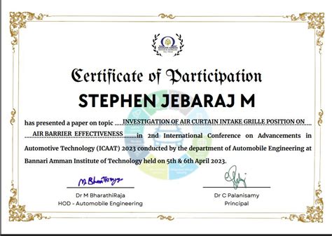 I Presented My Research On Investigation Of Air Curtain Intake Grille