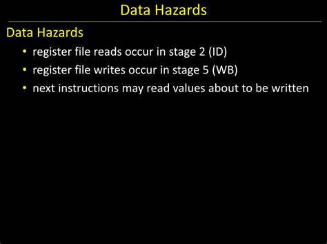 PPT Pipeline Hazards PowerPoint Presentation Free Download ID