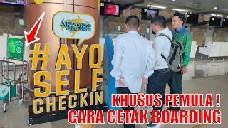 Cara Check In Pesawat Dan Cetak Boarding Pass Pesawat D Doovi