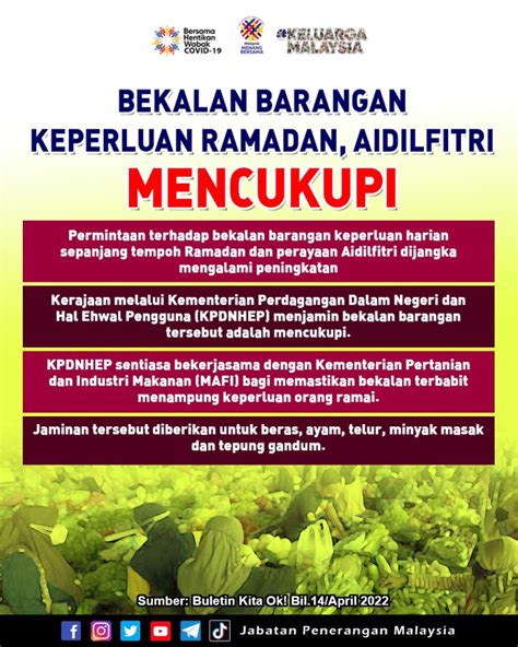 Bekalan Barangan Keperluan Ramadan Aidilfitri Mencukupi Malaysiaaktif
