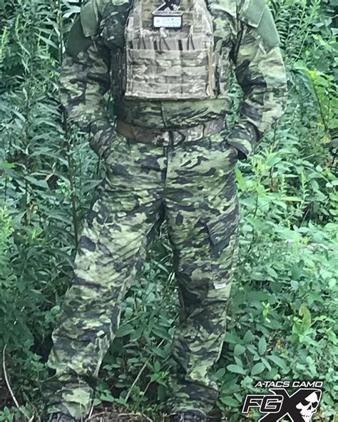 A Tacs Fg X Camouflage In Jungle Environment Rainforest Camouflage