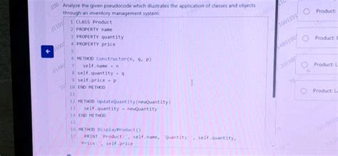 Analyze The Given Pseudocode Which Studyx